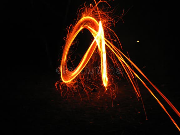 Fire latter a stock image. Image of black, night, draw - 55921691