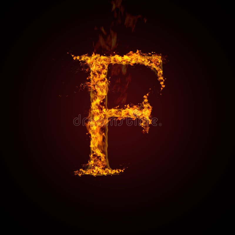 Fire letter P stock illustration. Illustration of flame - 7197691