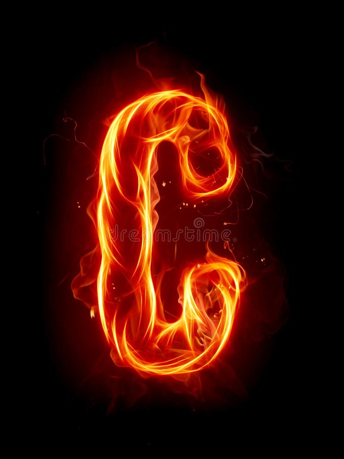 Fire letter C stock illustration. Illustration of font - 7197606