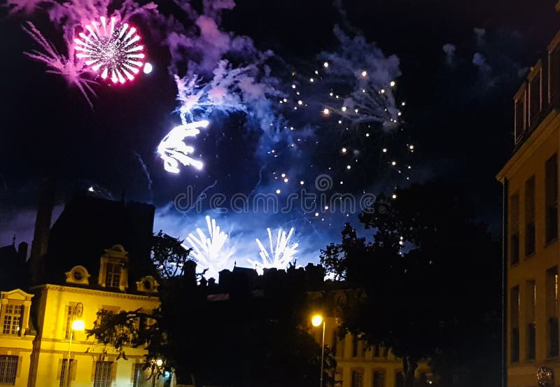 Fire light stock photo. Image of building, star, silhouett - 135872130