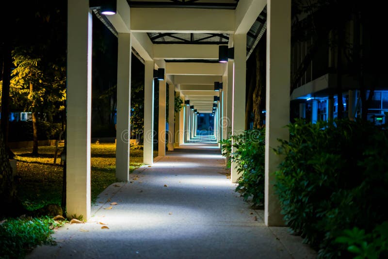 The fire light walk stock photo. Image of architecture - 92814952