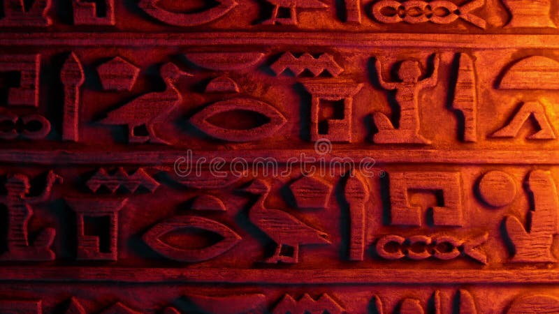 Fire Lights Up Interior Wall of Pyramid Stock Video - Video of egyptian ...