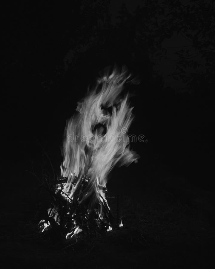 Fire Like a Ghost, Dynamic, Bonfire, Flames Stock Photo - Image of like ...