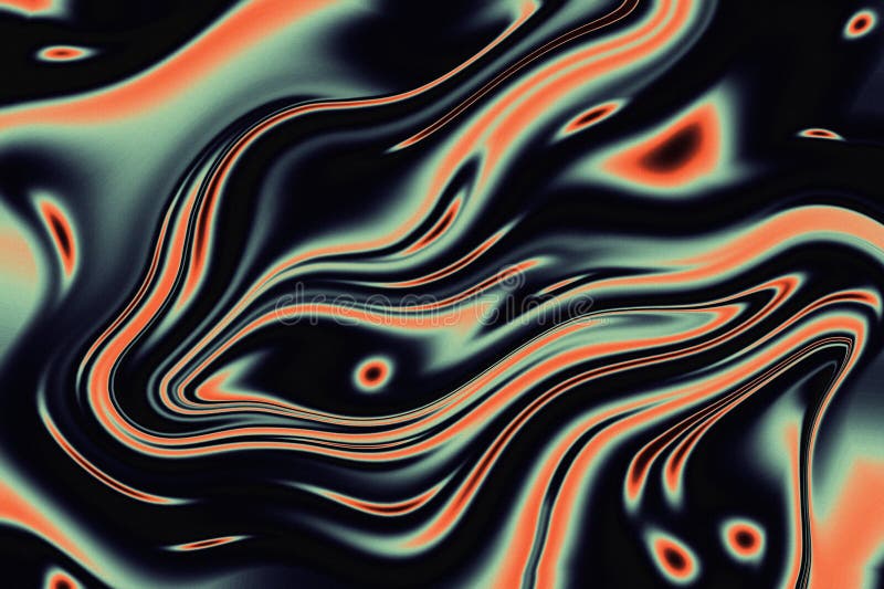 Fire Liquid Iridescent Background. Iridescent Chrome Wavy Gradient ...