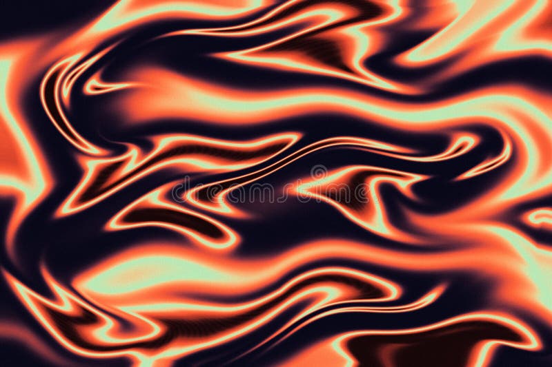 Fire Liquid Iridescent Background. Iridescent Chrome Wavy Gradient ...