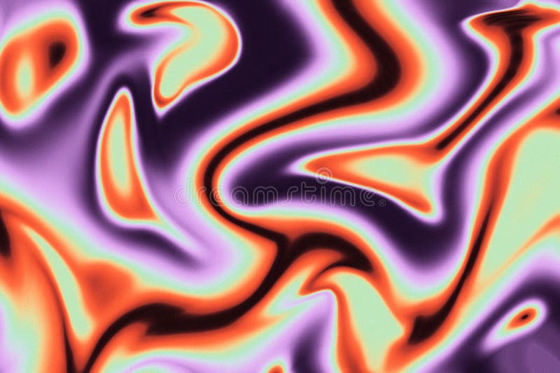 Fire Liquid Iridescent Background. Iridescent Chrome Wavy Gradient ...