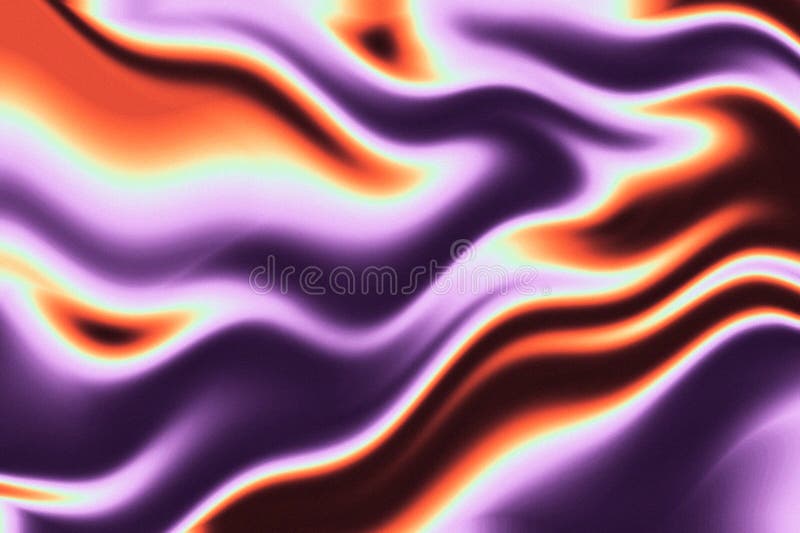 Fire Liquid Iridescent Background. Iridescent Chrome Wavy Gradient ...