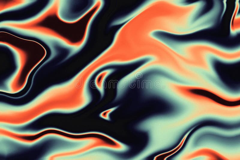 Fire Liquid Iridescent Background. Iridescent Chrome Wavy Gradient ...