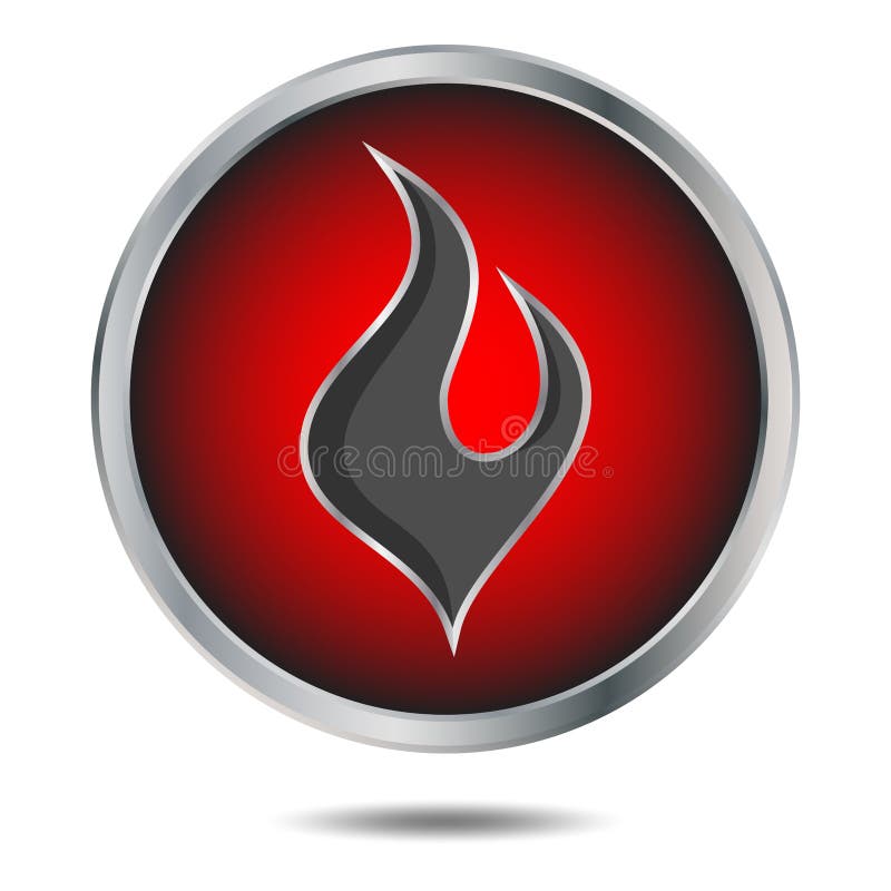 Simple Fire and Gas Logo Vector Stock Vector - Illustration of concept ...