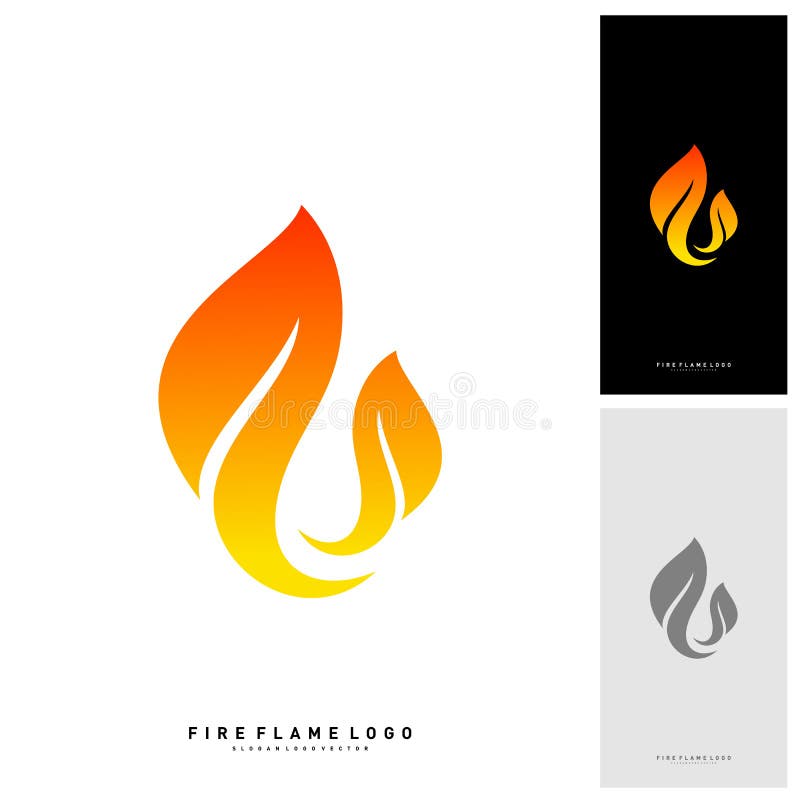 Fire Logo Concept Vector. Fire Leaf Logo Template Vector Stock ...