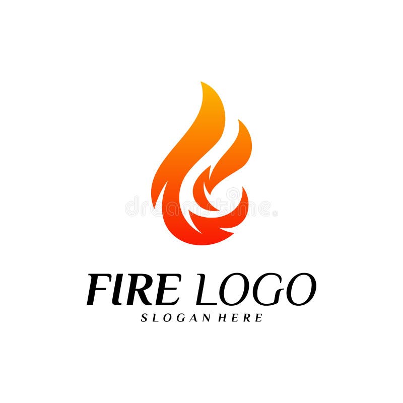 Fire Logo Design Concepts. Flame Logo Template Vector Stock Vector ...