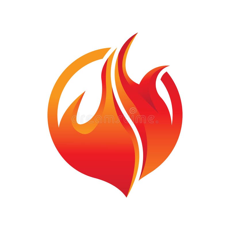 Fire Logo Design Illustration and Fire Symbol Stock Vector ...