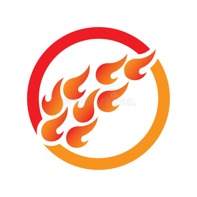 Fire Logo Design Illustration and Fire Symbol Stock Vector ...