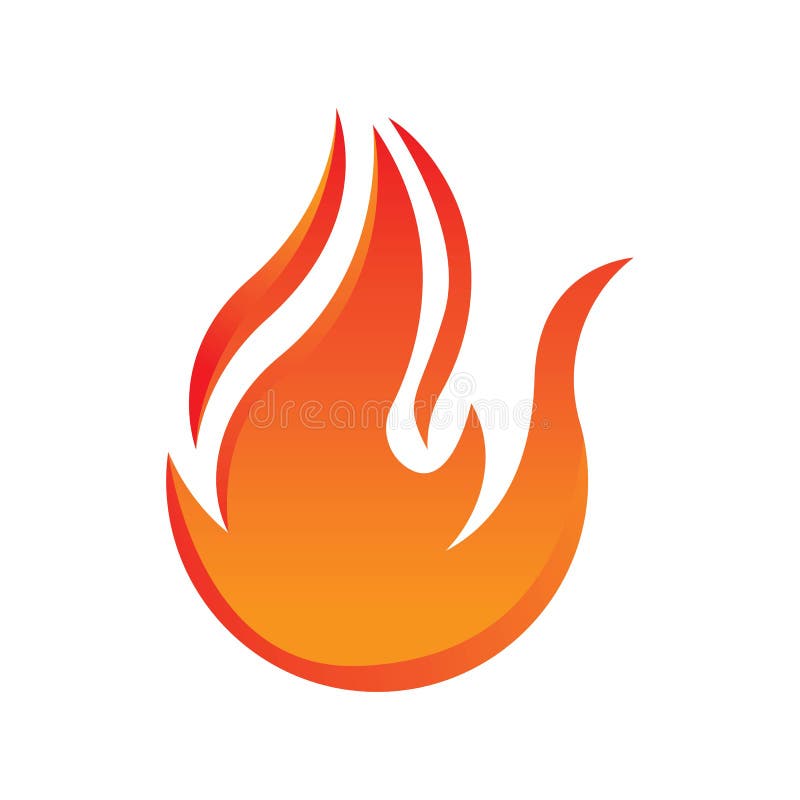 Fire Logo Design Illustration and Fire Symbol Stock Vector ...