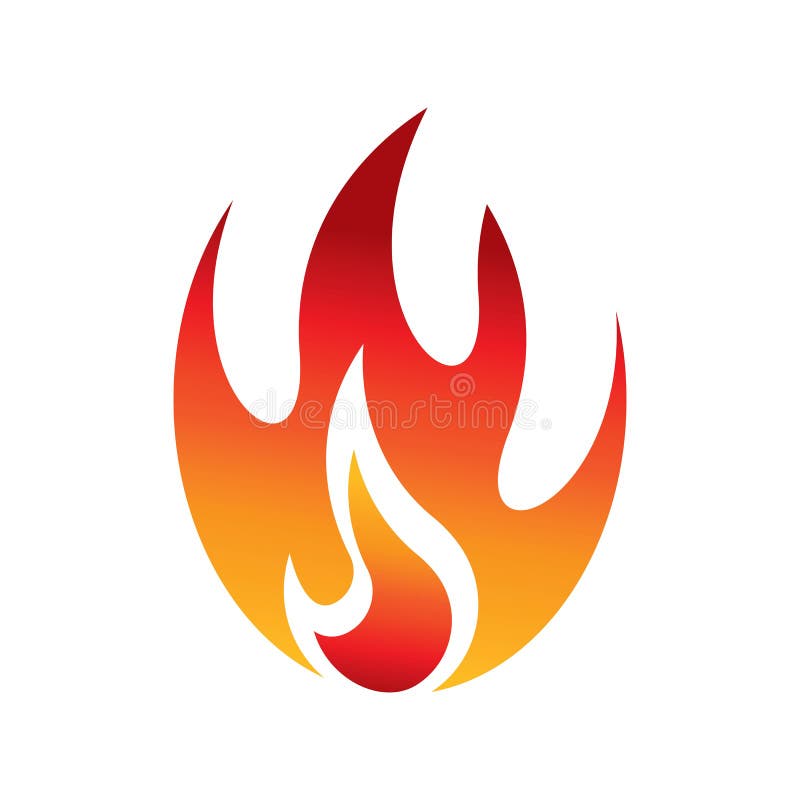 Fire Logo Design Illustration and Fire Symbol Stock Vector ...