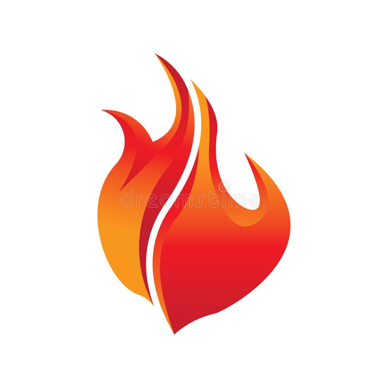 Fire Logo Design Illustration and Fire Symbol Stock Vector ...