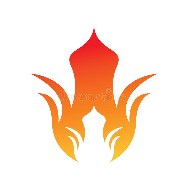 Fire Logo Design Illustration and Fire Symbol Stock Vector ...