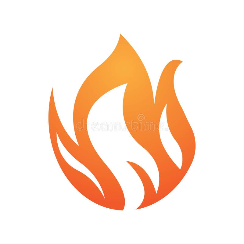 Fire Logo Design Illustration and Fire Symbol Stock Vector ...