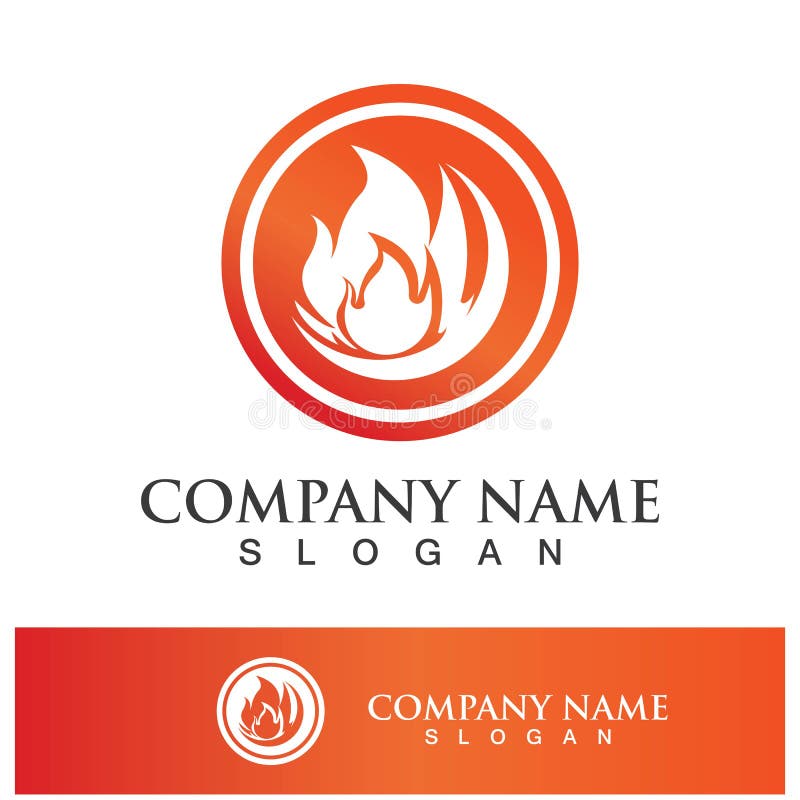 Fire Logo Design Illustration and Fire Symbol Stock Vector ...