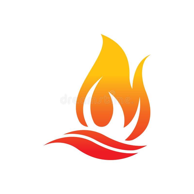Fire Logo Design Illustration and Fire Symbol Stock Vector ...