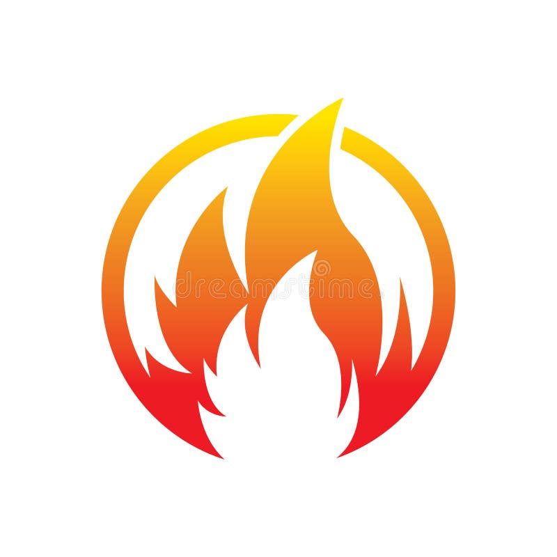 Fire Logo Design Illustration and Fire Symbol Stock Vector ...