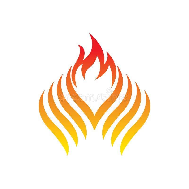 Fire Logo Design Illustration and Fire Symbol Stock Vector ...