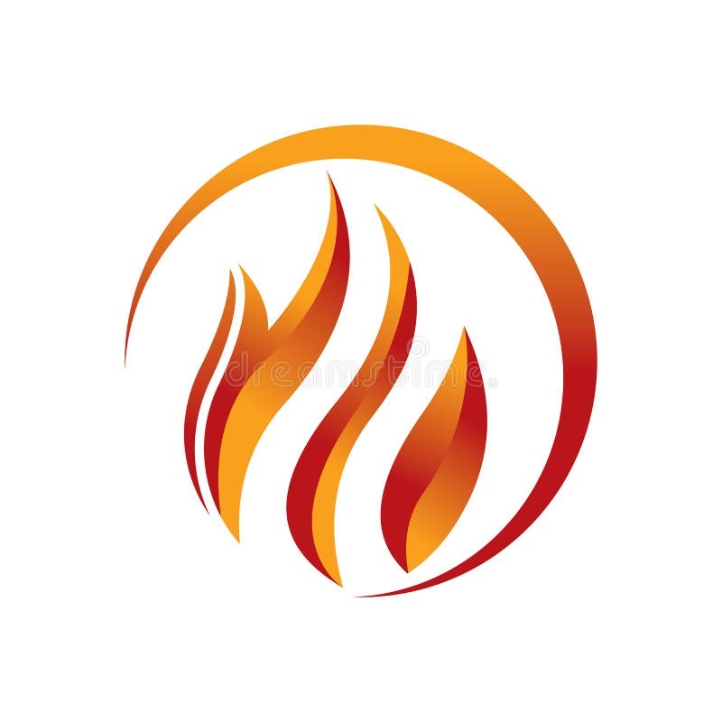Fire Logo Design Illustration and Fire Symbol Stock Vector ...