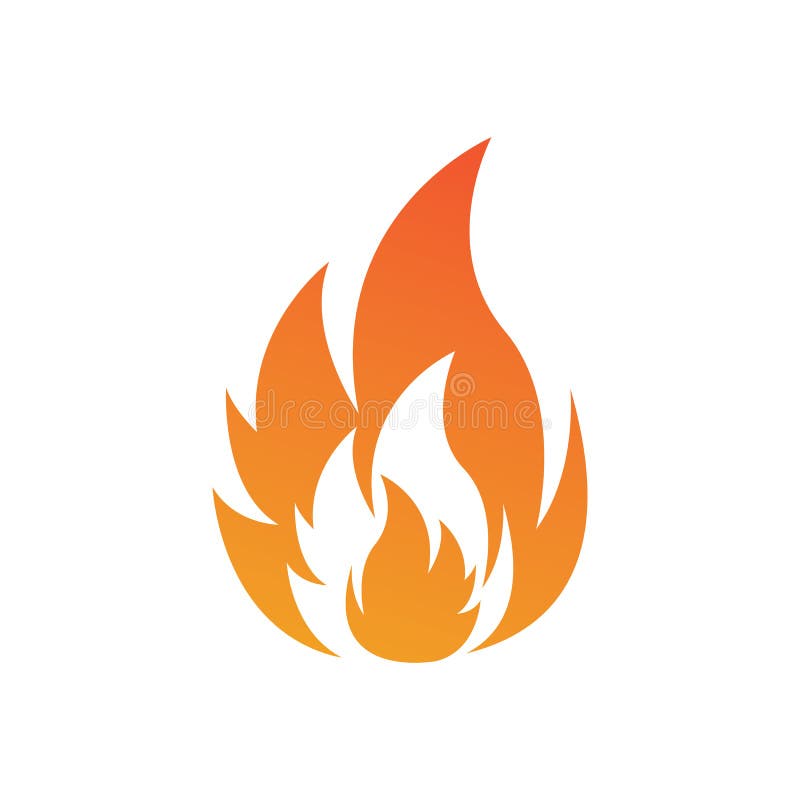 Fire Logo Design Illustration and Fire Symbol Stock Vector ...