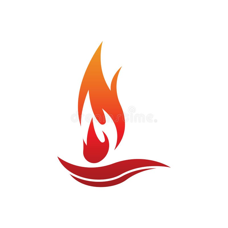 Fire Logo Design Illustration and Fire Symbol Stock Vector ...