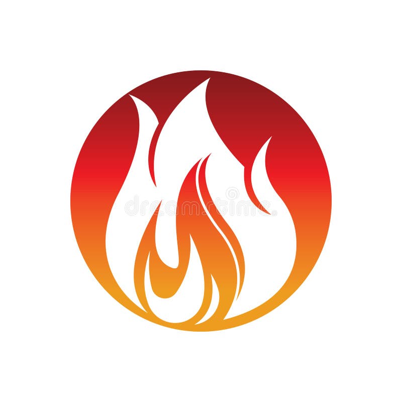 Fire Logo Design Illustration and Fire Symbol Stock Vector ...