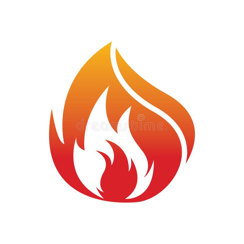 Fire Logo Design Illustration and Fire Symbol Stock Vector ...