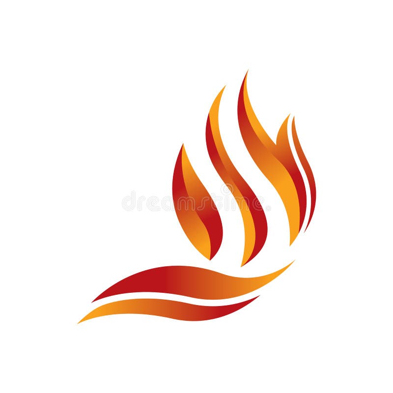 Fire Logo Design Illustration and Fire Symbol Stock Vector ...