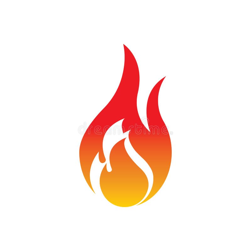 Fire Logo Design Illustration and Fire Symbol Stock Vector ...