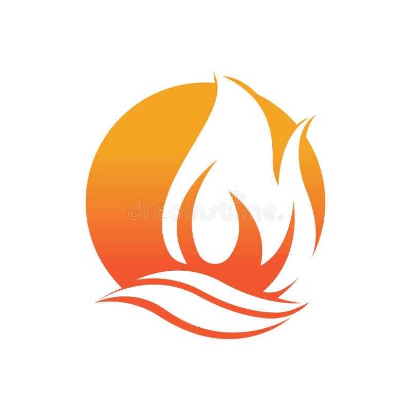 Fire Logo Design Illustration and Fire Symbol Stock Vector ...