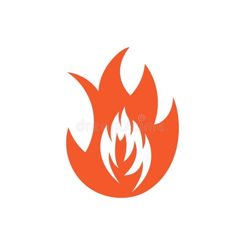 Fire Logo Design Illustration and Fire Symbol Stock Vector ...