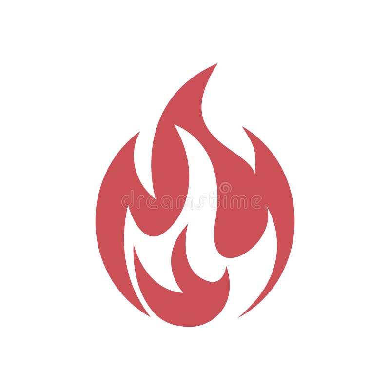 Fire Logo Design Illustration and Fire Symbol Stock Vector ...