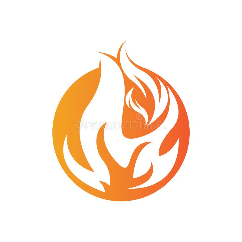 Fire Logo Design Illustration and Fire Symbol Stock Vector ...