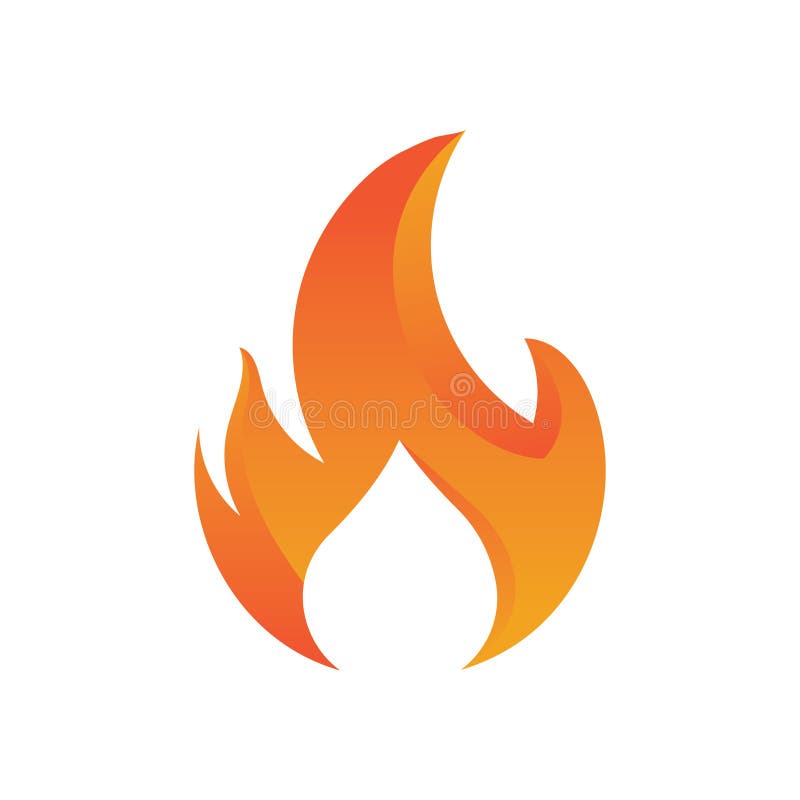 Fire Logo Design Illustration and Fire Symbol Stock Vector ...
