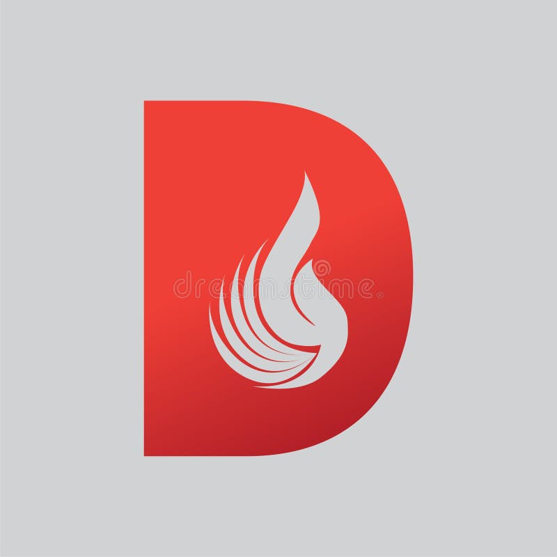 Fire Logo Design and Letters Stock Vector - Illustration of lettering ...