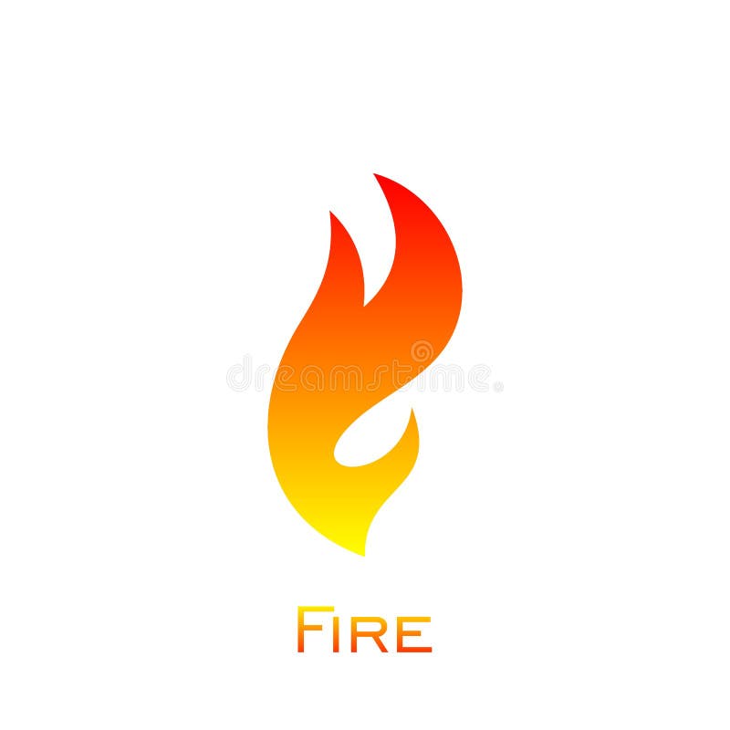 Fire Logo Design, Simple Flame Logo, Vector Icons. Stock Vector ...