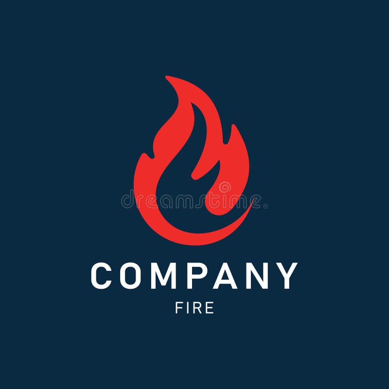 Fire Logo Design Template Featuring Modern and Dynamic Letter E Vector ...