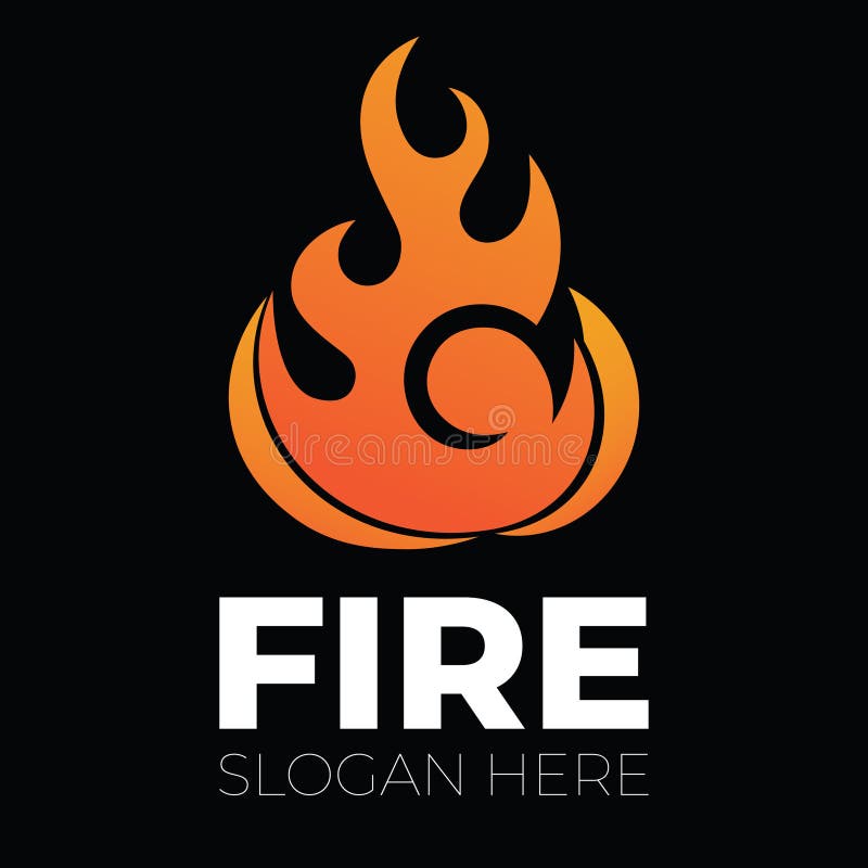 Collection of fire logos stock illustration. Illustration of ...