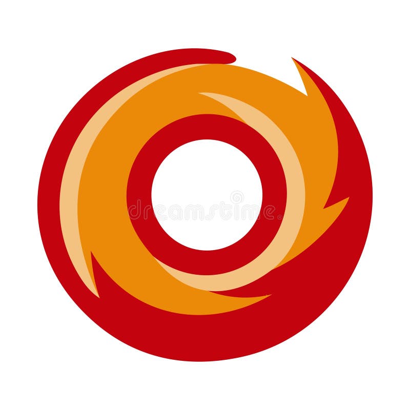 Fire Logo Letter O Template 1 Stock Vector - Illustration of line ...