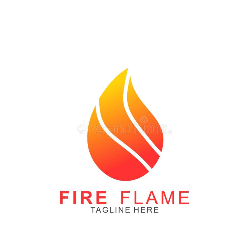 Fire Logo with Modern Concept Stock Vector - Illustration of flat ...