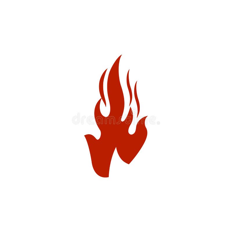 Fire Logo Modern Simple Gradient. Flame Logo Clean Simple Stock Vector ...