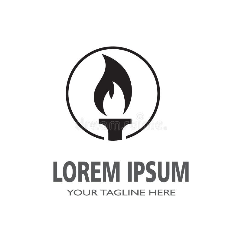 Fire Logo Modern Simple Gradient. Flame Logo Clean Simple Stock Vector ...