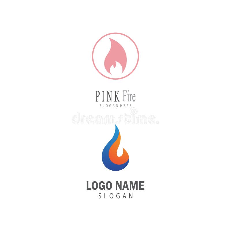 Fire Logo Modern Simple Gradient. Flame Logo Clean Simple Stock Vector ...
