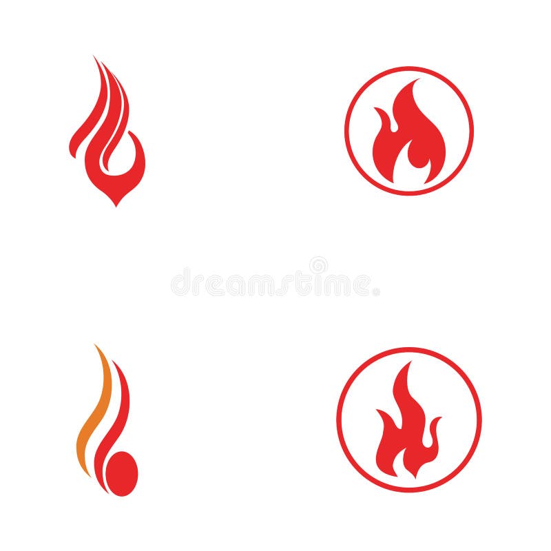 Fire Logo Modern Simple Gradient. Flame Logo Clean Simple Stock Vector ...