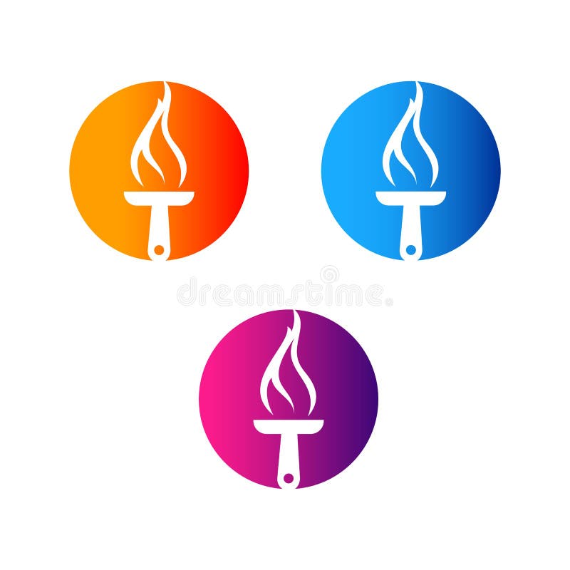 Fire logo template stock illustration. Illustration of creative - 166732131