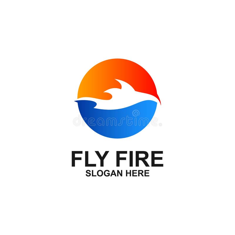 Fire logo template stock illustration. Illustration of shape - 166732172
